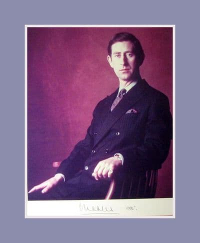 Charles Prince of Wales Autograph Signed Photo