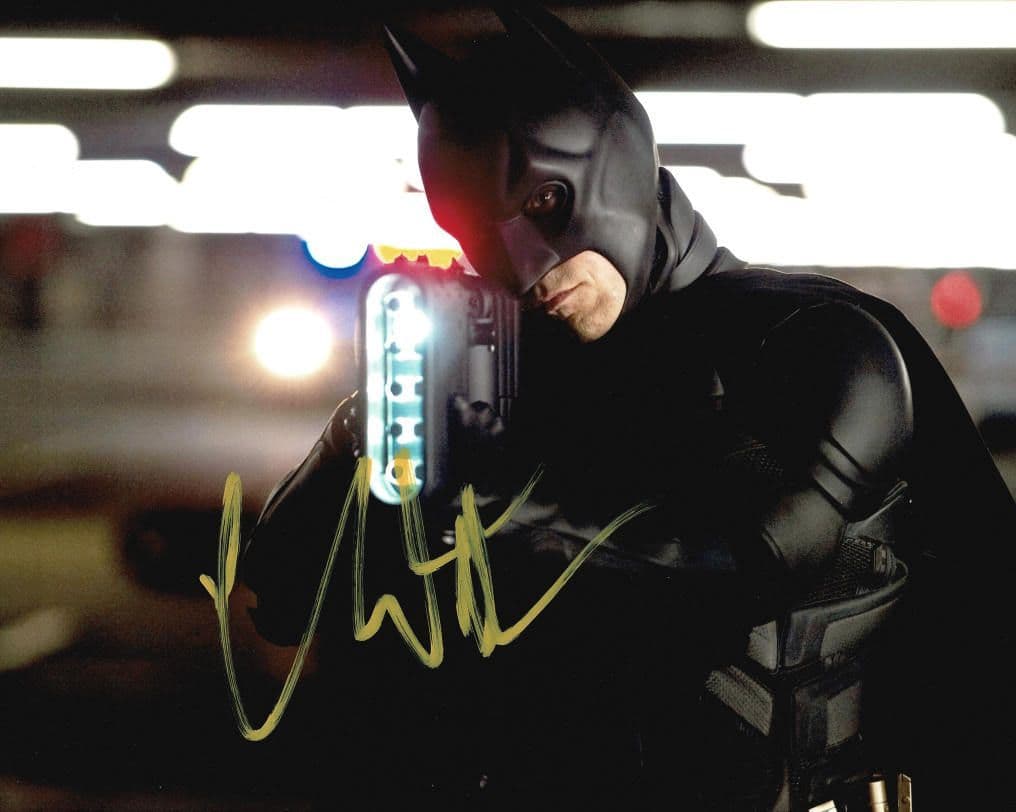 Christian Bale Autograph Signed Photo Batman For Sale