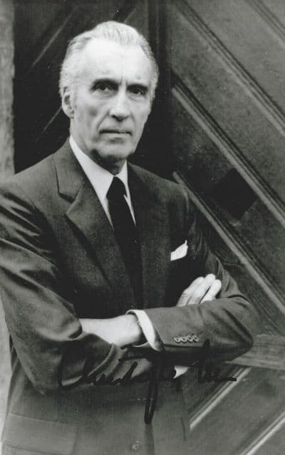 Christopher Lee Autograph Signed - Dracula