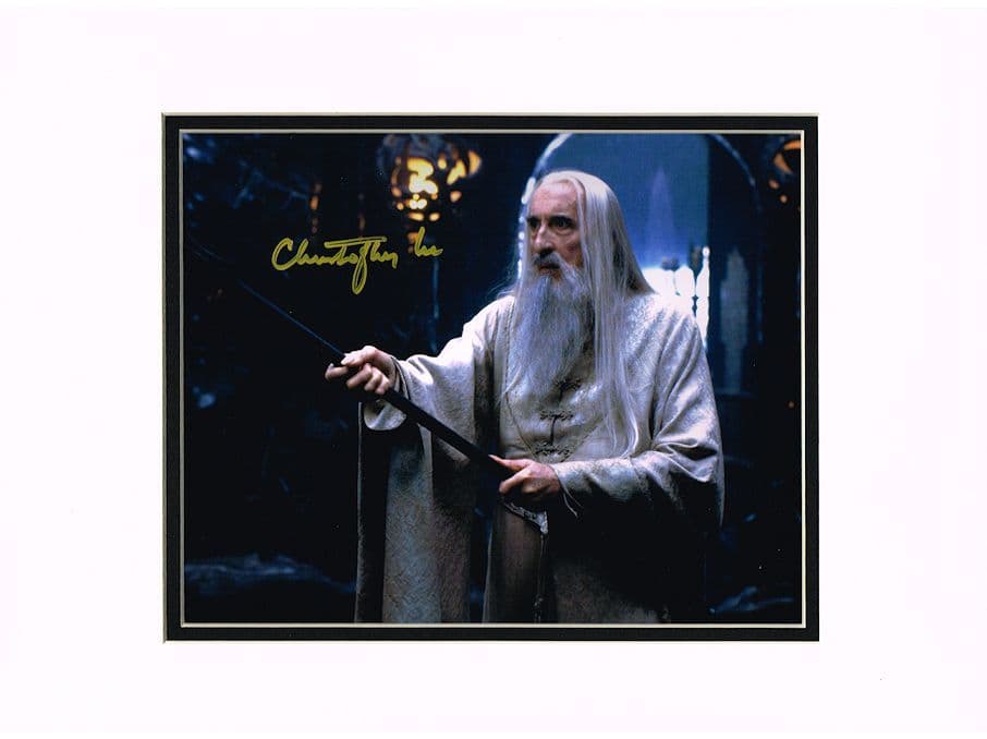 Christopher Lee Autograph Signed Photo - Saruman