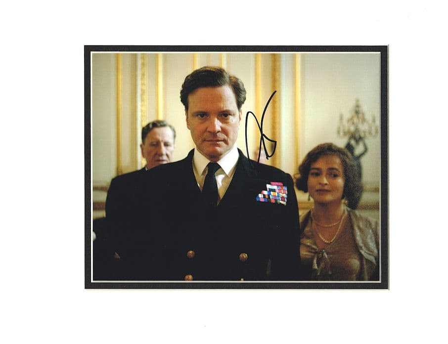 Colin Firth Signed Photo - The King s Speech