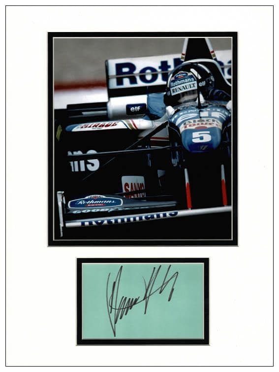 Damon Hill Autograph Display