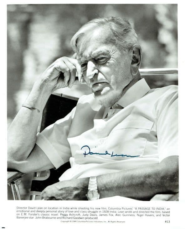 David Lean Autograph Signed Photo