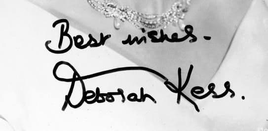 Deborah Kerr Autograph Signed Photo