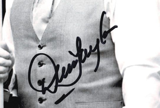 Dennis Taylor Steve Davis Autograph Signed Photo - Snooker