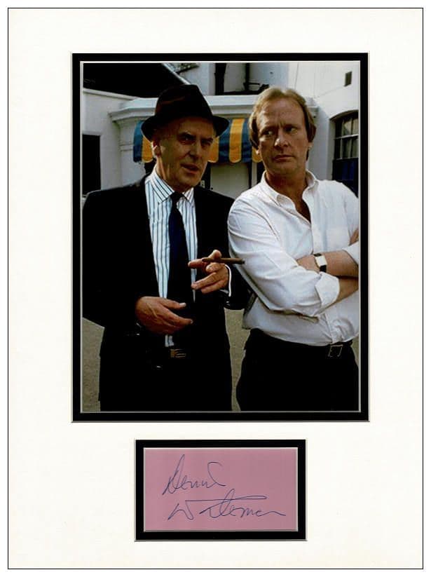 Dennis Waterman Autograph Display - Minder
