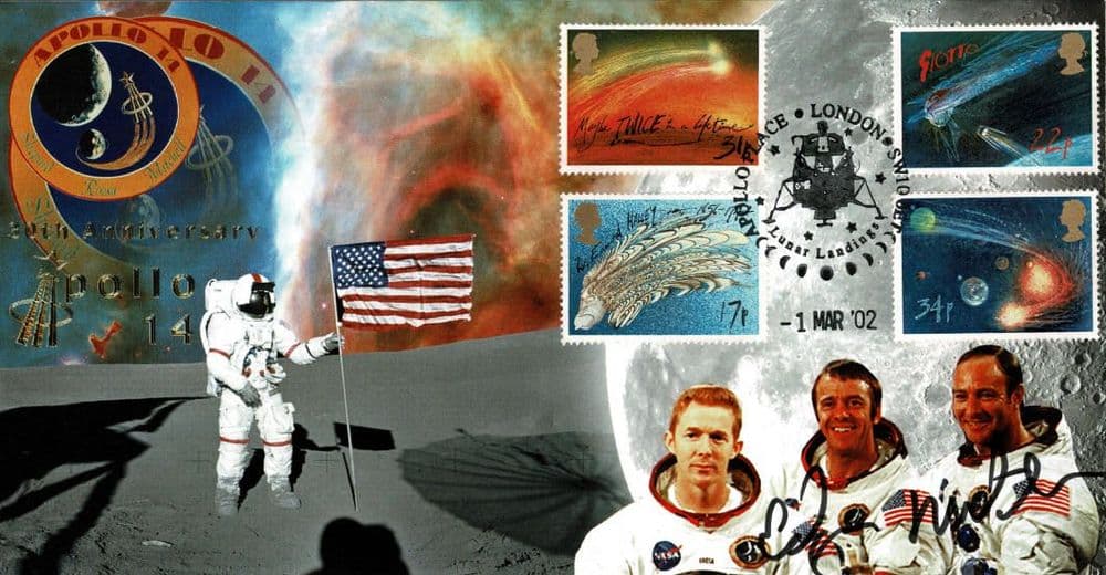 Ed Mitchell Autograph Cover - Apollo 14