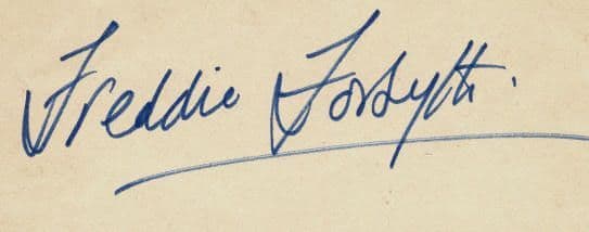 Frederick Forsyth Autograph Display