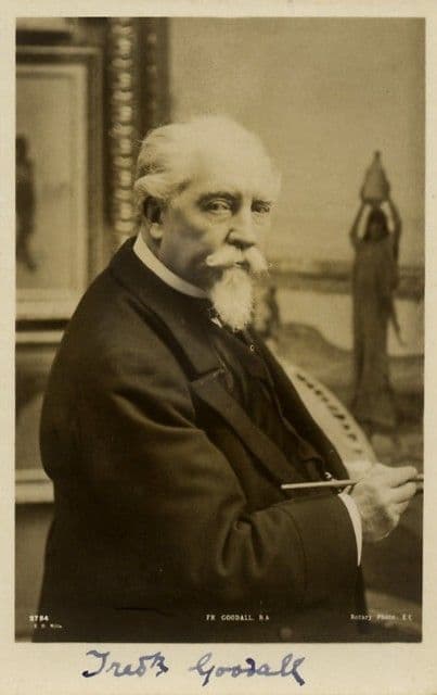 Frederick Goodall Autograph Signed Photocard