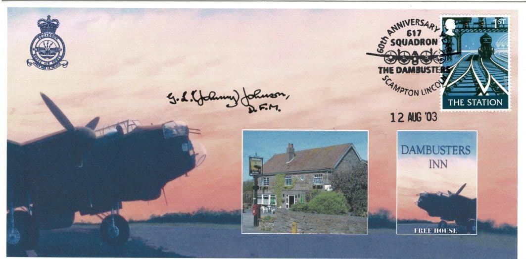 George Johnny Johnson Autograph Signed Cover - The Dambusters