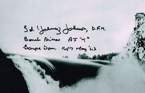 George Johnny Johnson Autograph Signed Photo - Dambusters