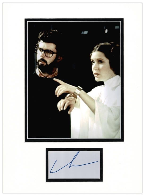 George Lucas Autograph Signed Display - Star Wars