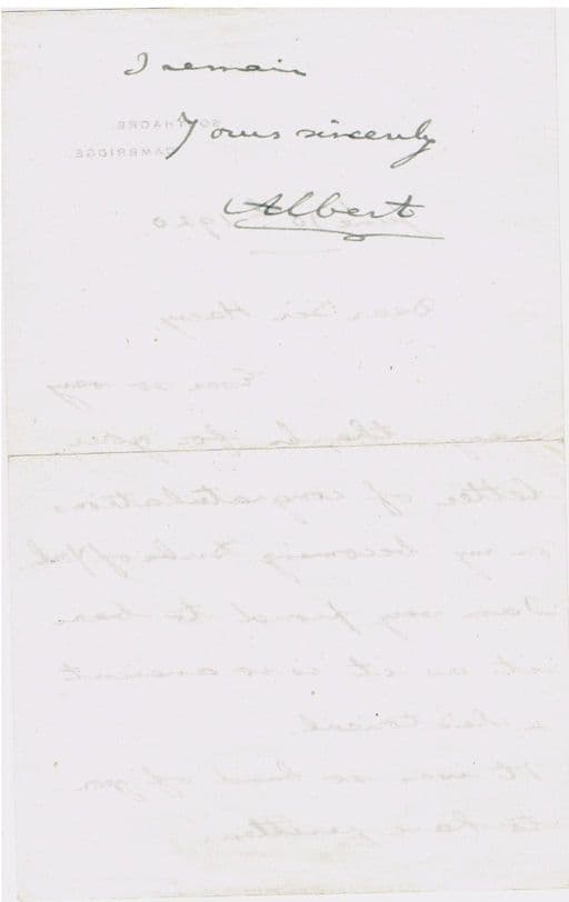 George VI Autograph Signed Letter