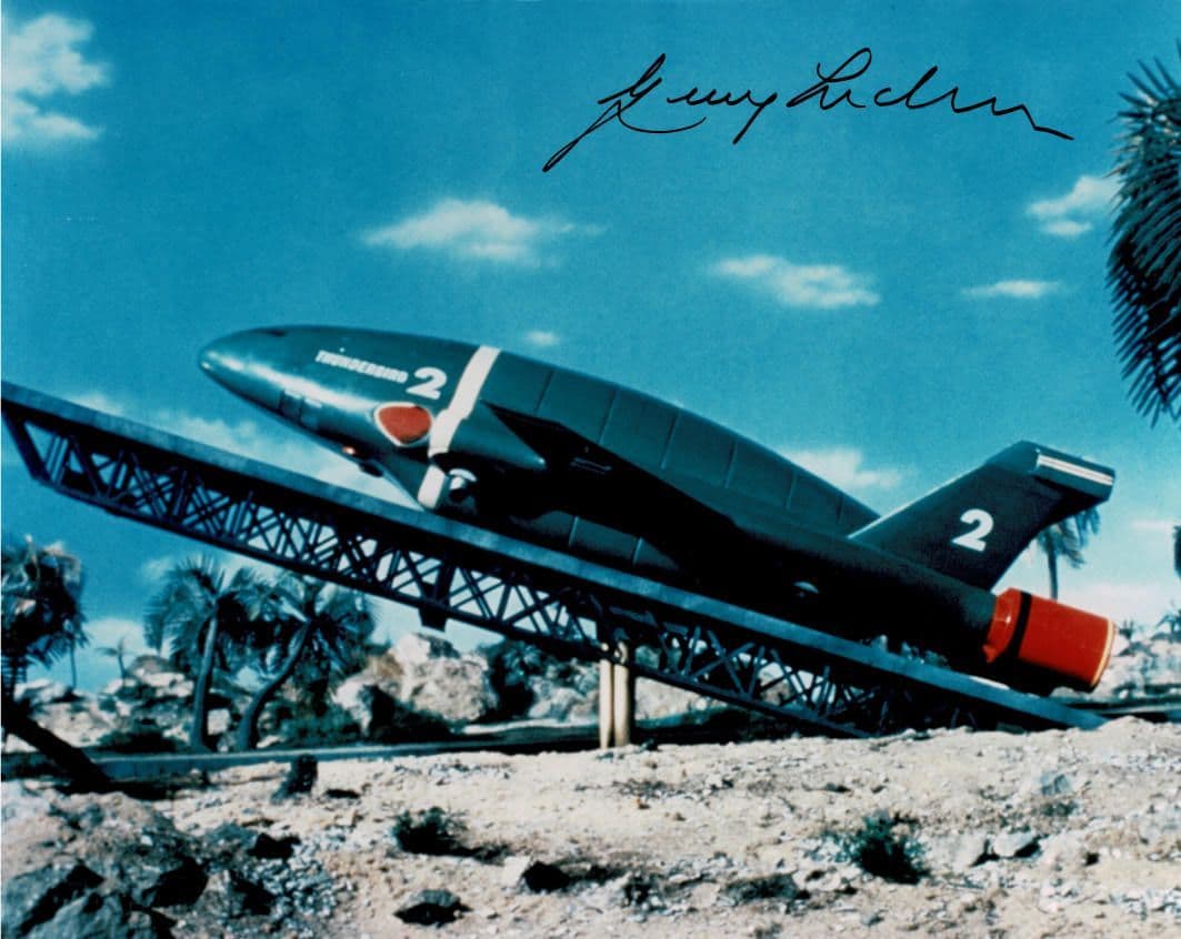 Gerry Anderson Autograph Signed Display - Thunderbirds