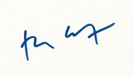 Hugh Grant Autograph Display - Notting Hill