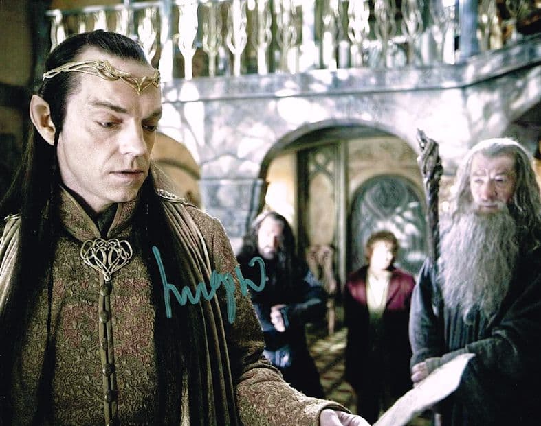 Hugo Weaving Autograph Signed Photo Elrond LOTR