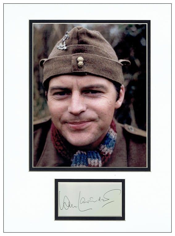 Ian Lavender Autograph Display - Dad s Army