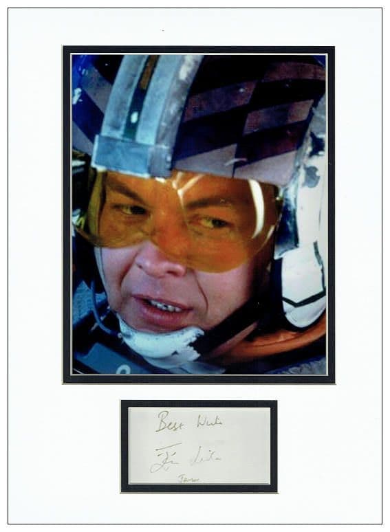 Ian Liston Autograph Display - Wes Janson Star Wars