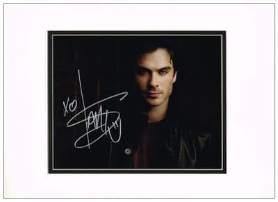 Ian Somerhalder Autograph Signed Photo Vampire Diaries