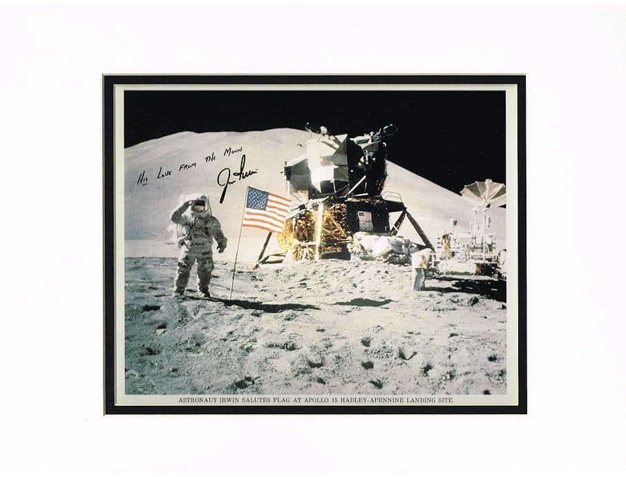 James Irwin Autograph Signed Photo - Apollo 15