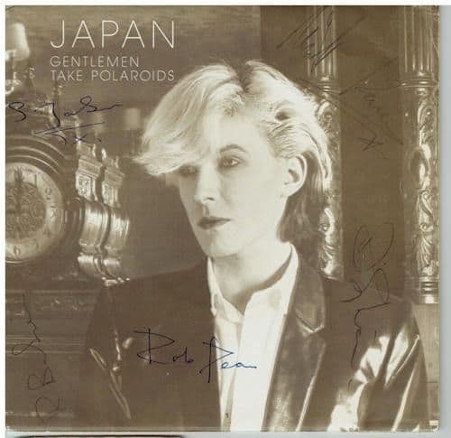 Japan Autograph Signed Record Display