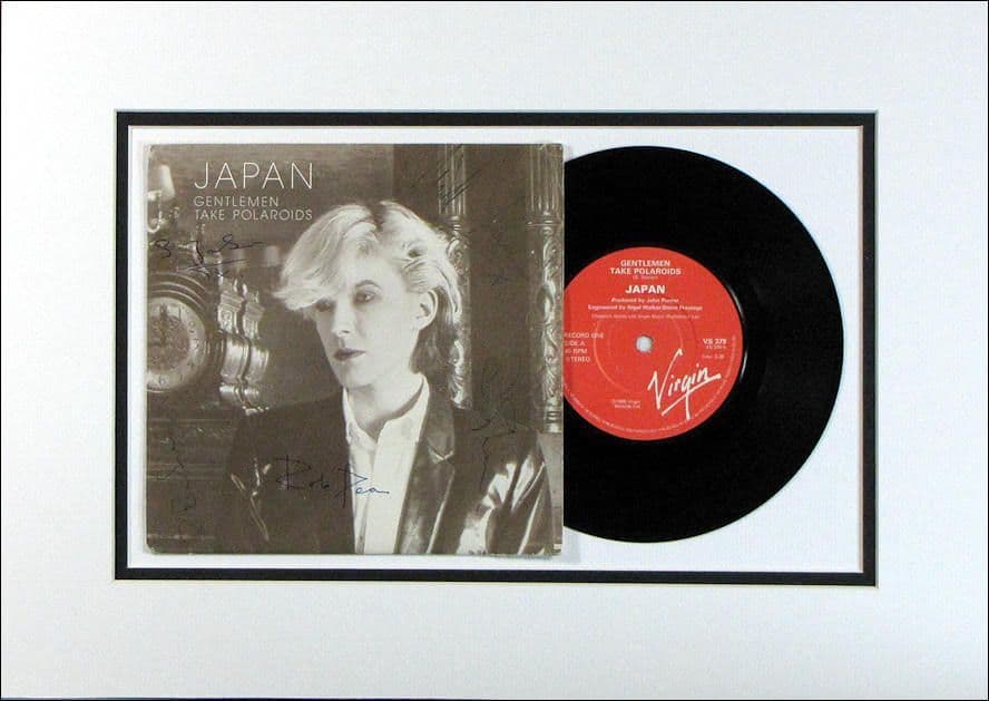 Japan Autograph Signed Record Display