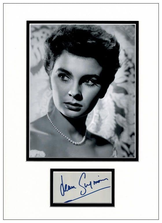 Jean Simmons Autograph Display