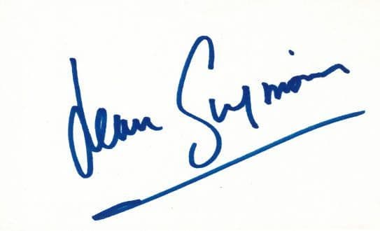 Jean Simmons Autograph Display