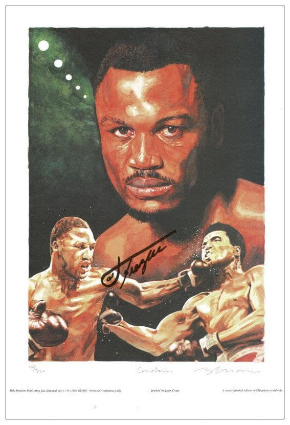 Joe Frazier Autograph Signed Lithograph