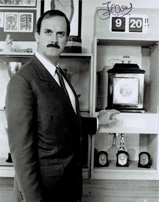 John Cleese Autograph Signed Photo Display - Clockwise