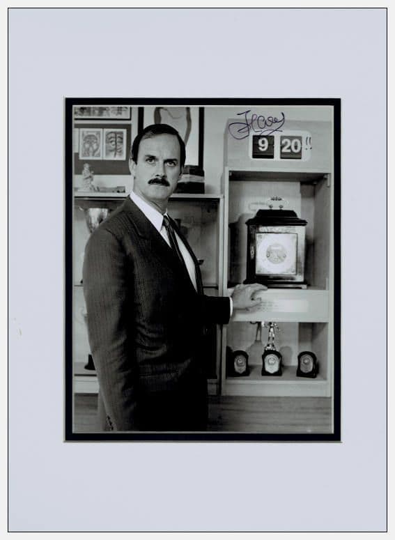 John Cleese Autograph Signed Photo Display - Clockwise