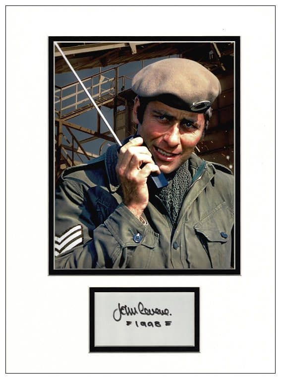 John Levene Autograph Display - Dr Who