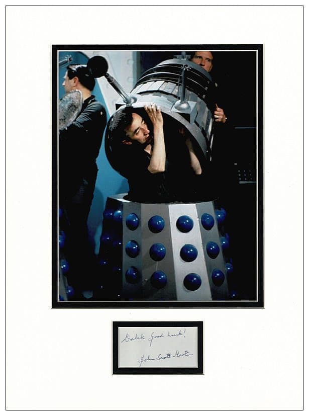 John Scott Martin Autograph Display - Daleks