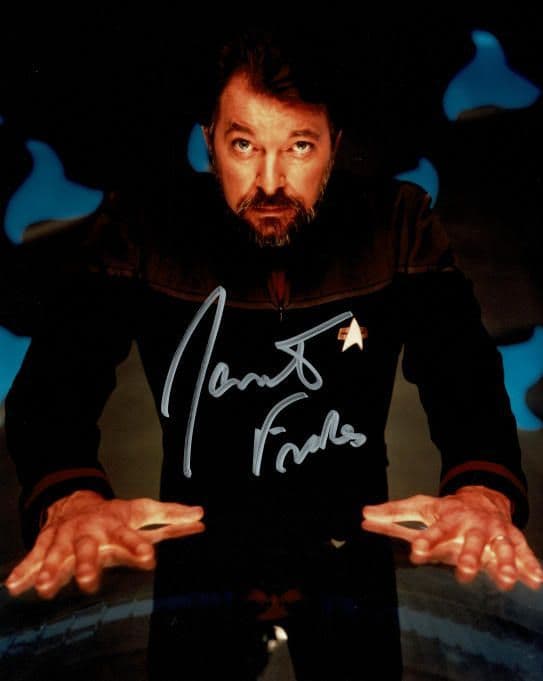 Jonathan Frakes Autograph Signed Photo - Star Trek The Next Generation