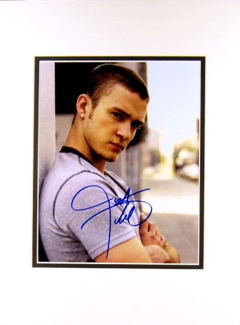 Justin Timberlake Autograph Signed Photo