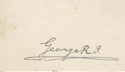 King George V Autograph Display