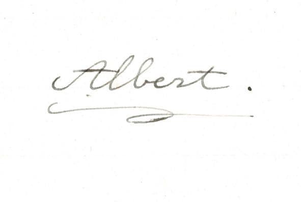 King George VI Autograph Display