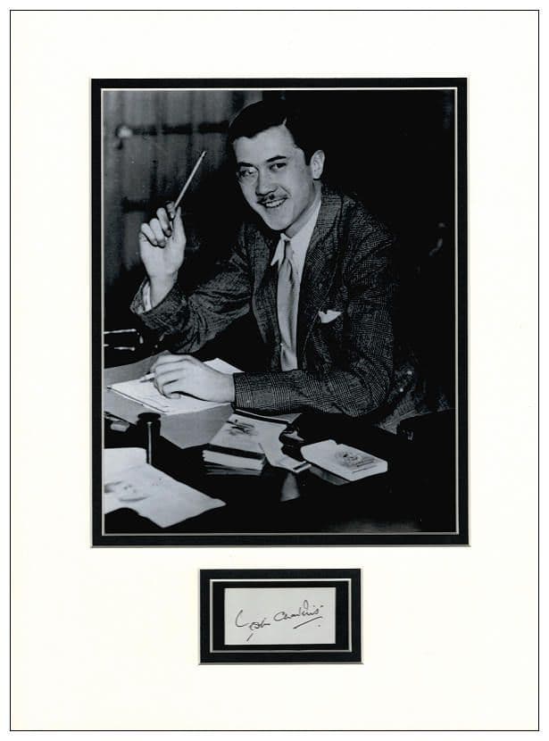 Leslie Charteris Autograph Signed Display - The Saint