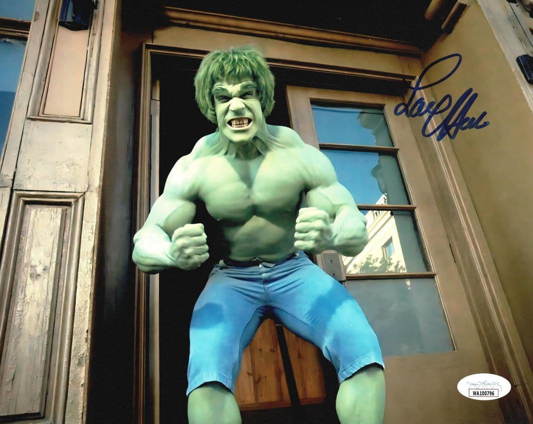 Lou Ferringo Autograph Signed Photo - The Incredible Hulk