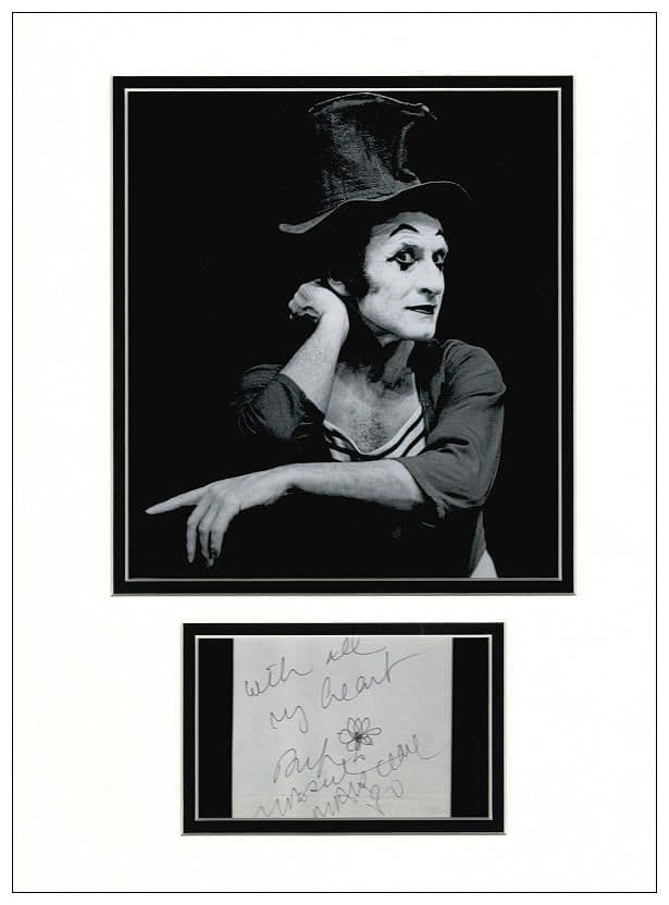 Marcel Marceau Autograph Display