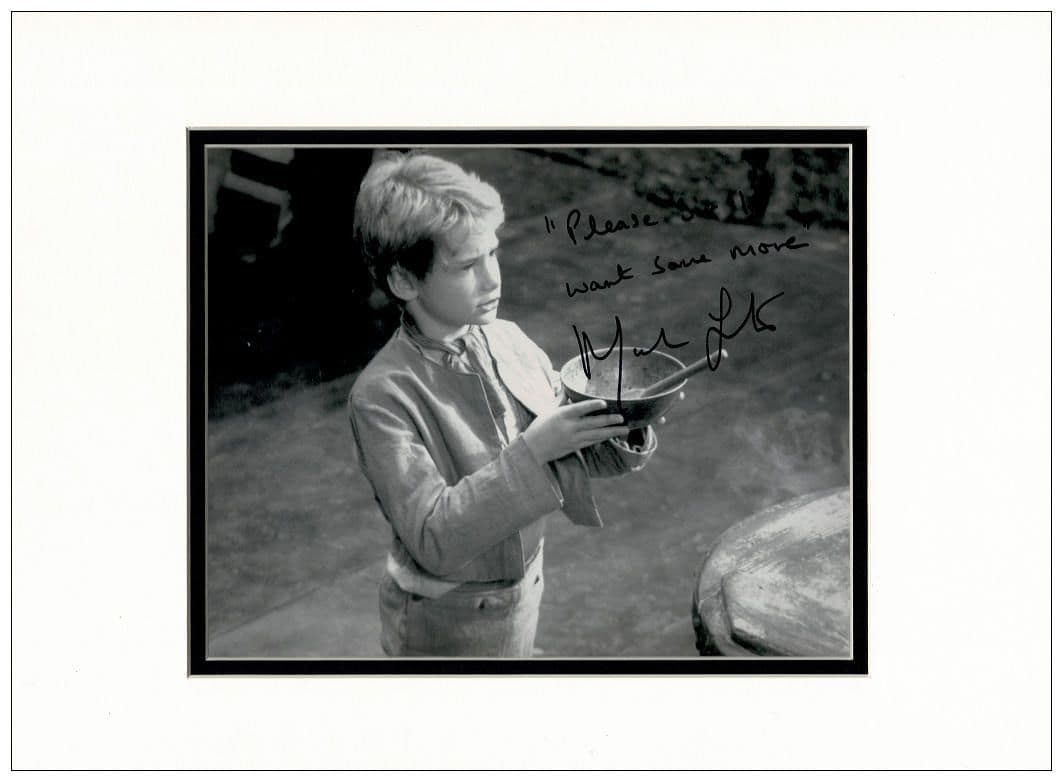 Mark Lester Autograph Signed Photo - Oliver