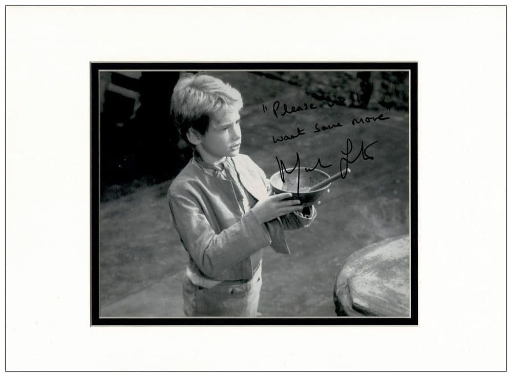 Mark Lester Autograph Signed Photo - Oliver