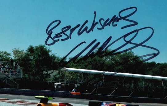 Mark Webber Autograph Signed Photo