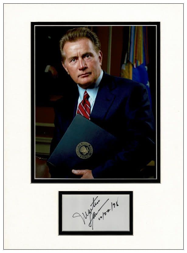Martin Sheen Autograph Display - The West Wing