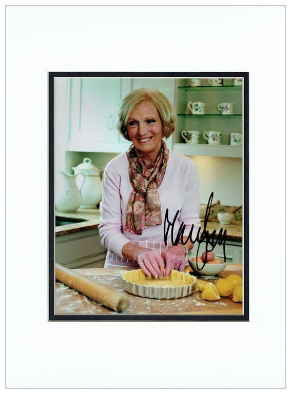 Mary Berry Autograph Signed Photo