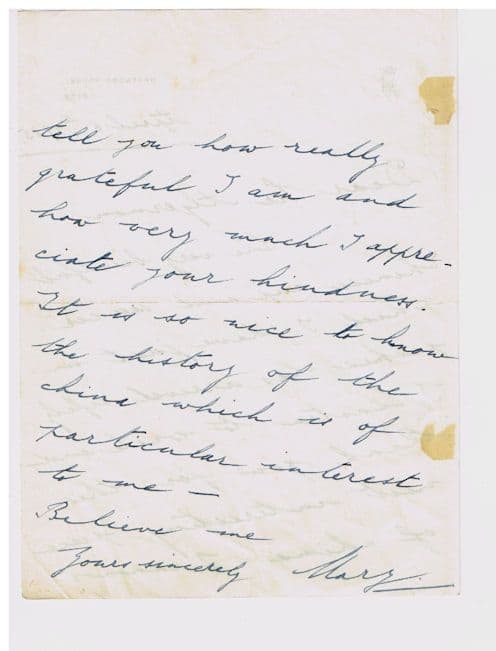 Mary Princess Royal and Countess of Harewood Autograph Signed Letter