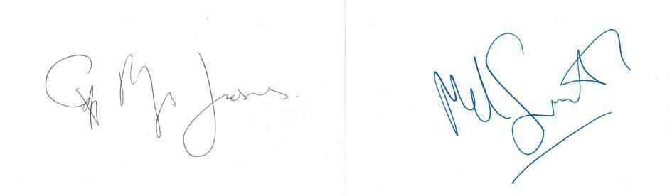 Mel Smith & Griff Rhys Jones Autographs