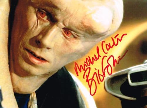 Michael Carter Autograph Signed Photo Bib Fortuna Star Wars