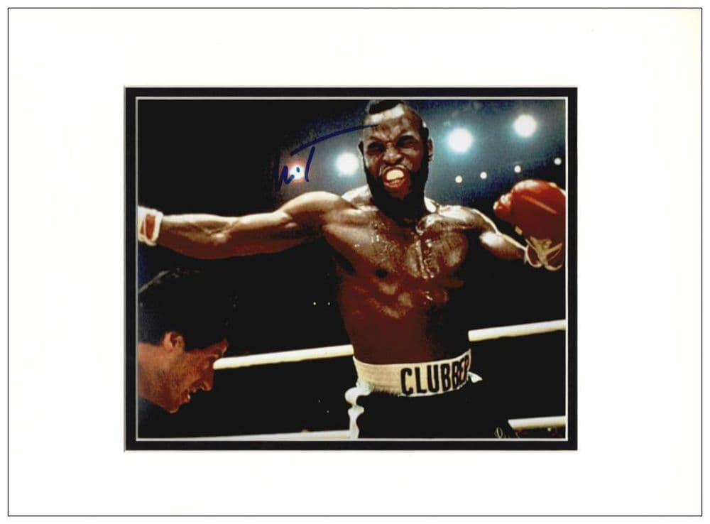 Mr T Autograph Signed Photo Display - Rocky III
