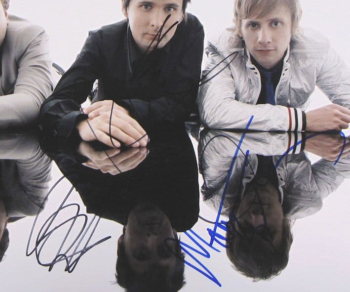 Muse Autograph Signed Photo